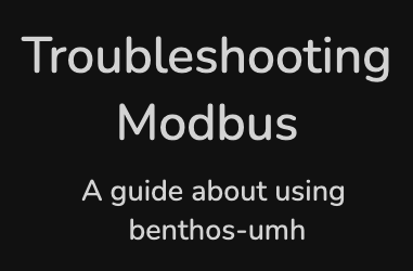 Troubleshooting Modbus Exception Errors in benthos-umh