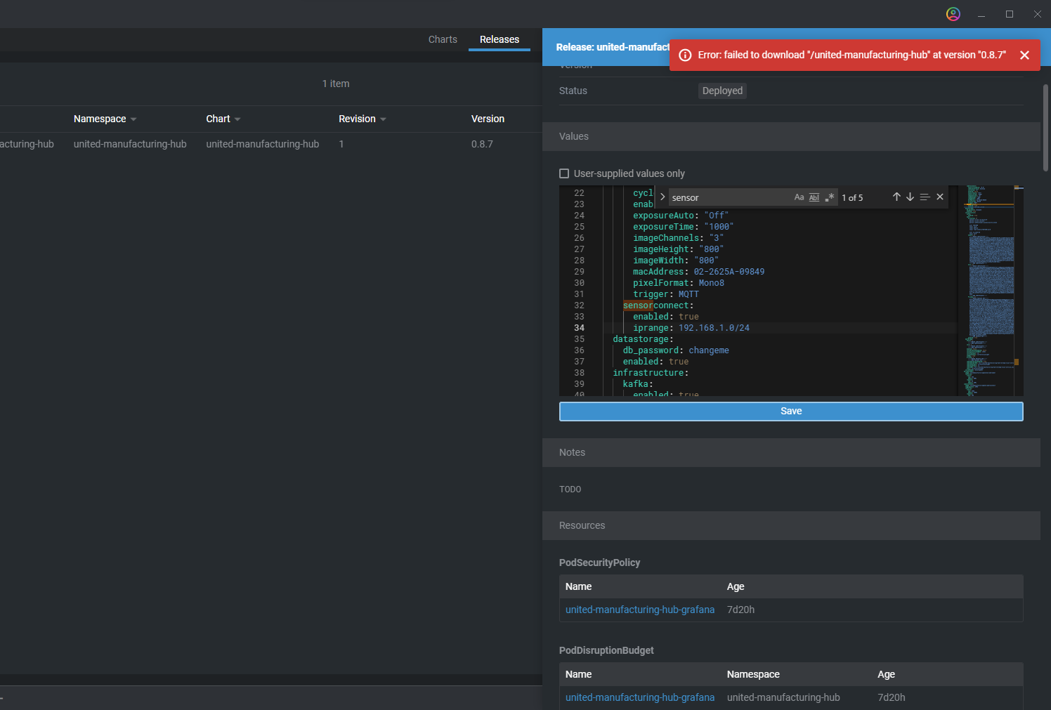 What to do when error 'failed to download' is displayed in UMHLens / OpenLens while upgrading ...