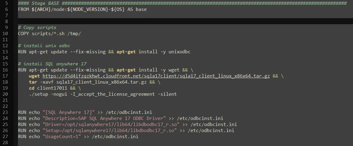 Connecting Node Red To Sap Sql Anywhere With Custom Docker Instance